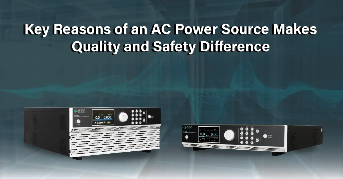Key Reasons of an AC Power Source Makes Quality and Safety Difference - EEC